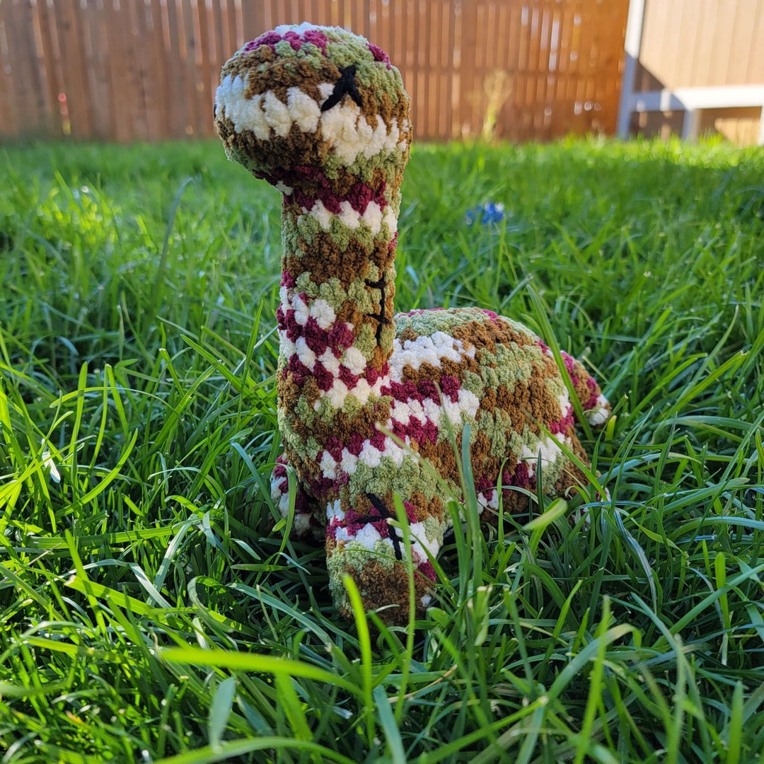 Zombie Dinosaur Plushie, Handmade Crocheted Amigurumi Dinosaur ...