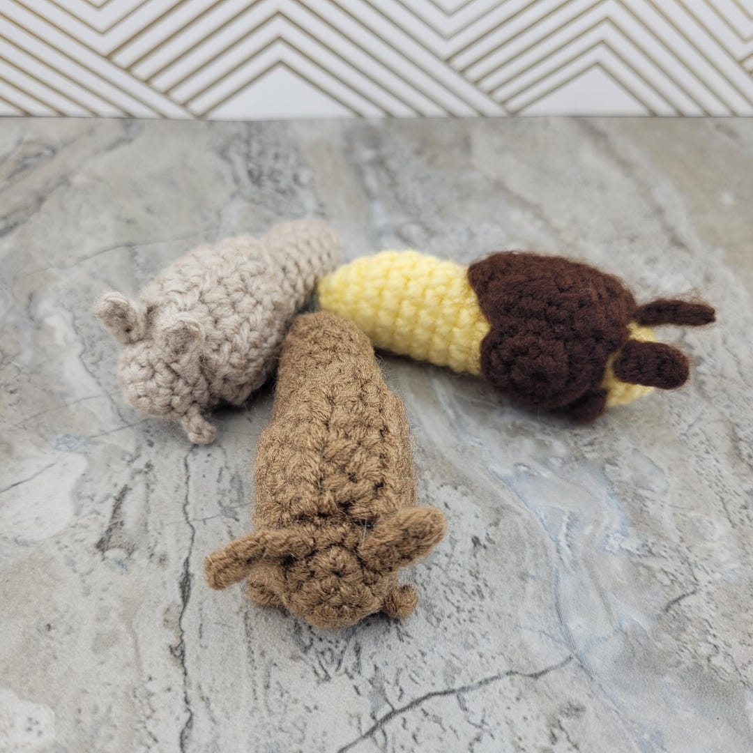 Slug Marble Fidget. Crocheted, Handmade, Forest Friend, Fun, Nature ...