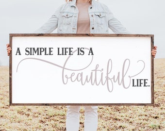 Life is Simple | Etsy