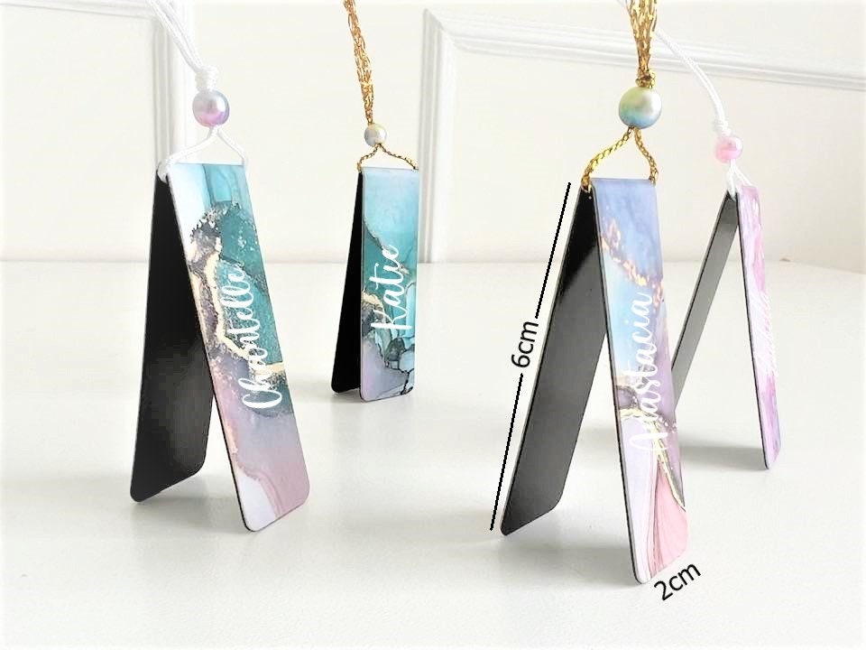 Personalised Name Bookmark, Magnetic Bookmark, Page Marker, Bookmark ...