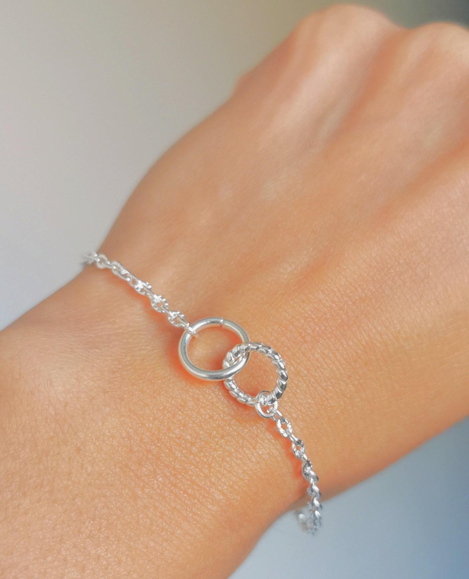 Silver Friendship Bracelet, Best Friend Bracelet, Best Friend Gift ...