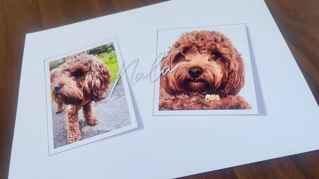 Pet Photo Print, Personalised Photo Gift, Dog Owner Gift, Dog Mum, Dog ...