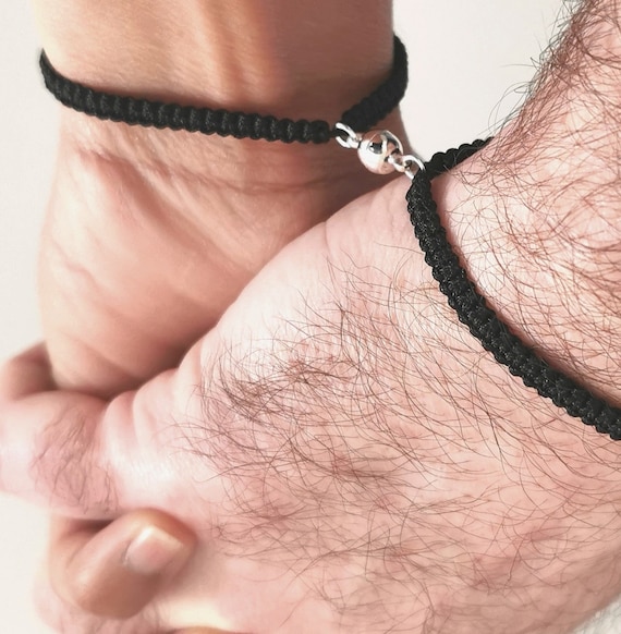 Couples Gifts Magnetic Couple Bracelets Friendship Bracelet Matching Bracelet Boyfriend and Girlfriend Bracelet Macrame Gift for Him Etsy