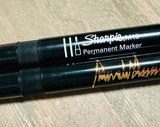 Trump Vinyl Signature Sharpie Brand Markers Novelty Item - Etsy