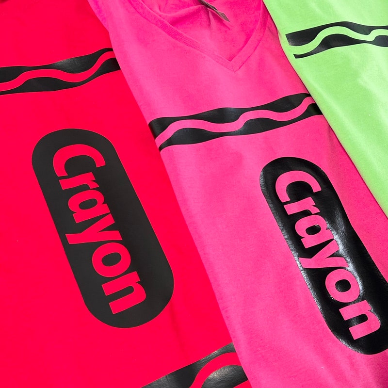 Custom Crayon Tshirts - Etsy