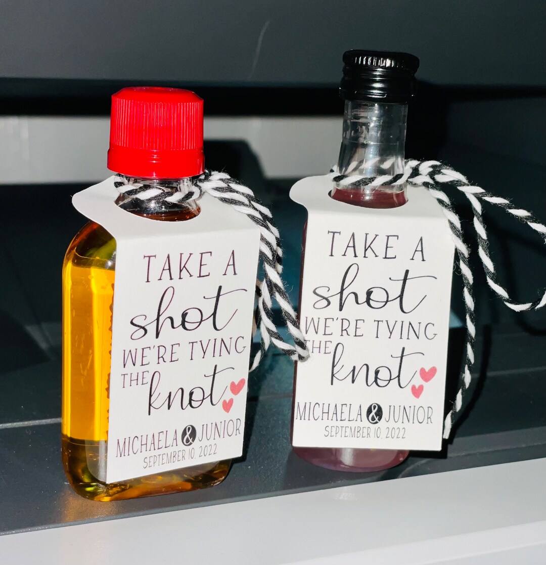 Blank Shot Bottle Tag Template: DIY Party Favors (digital Image) - Etsy