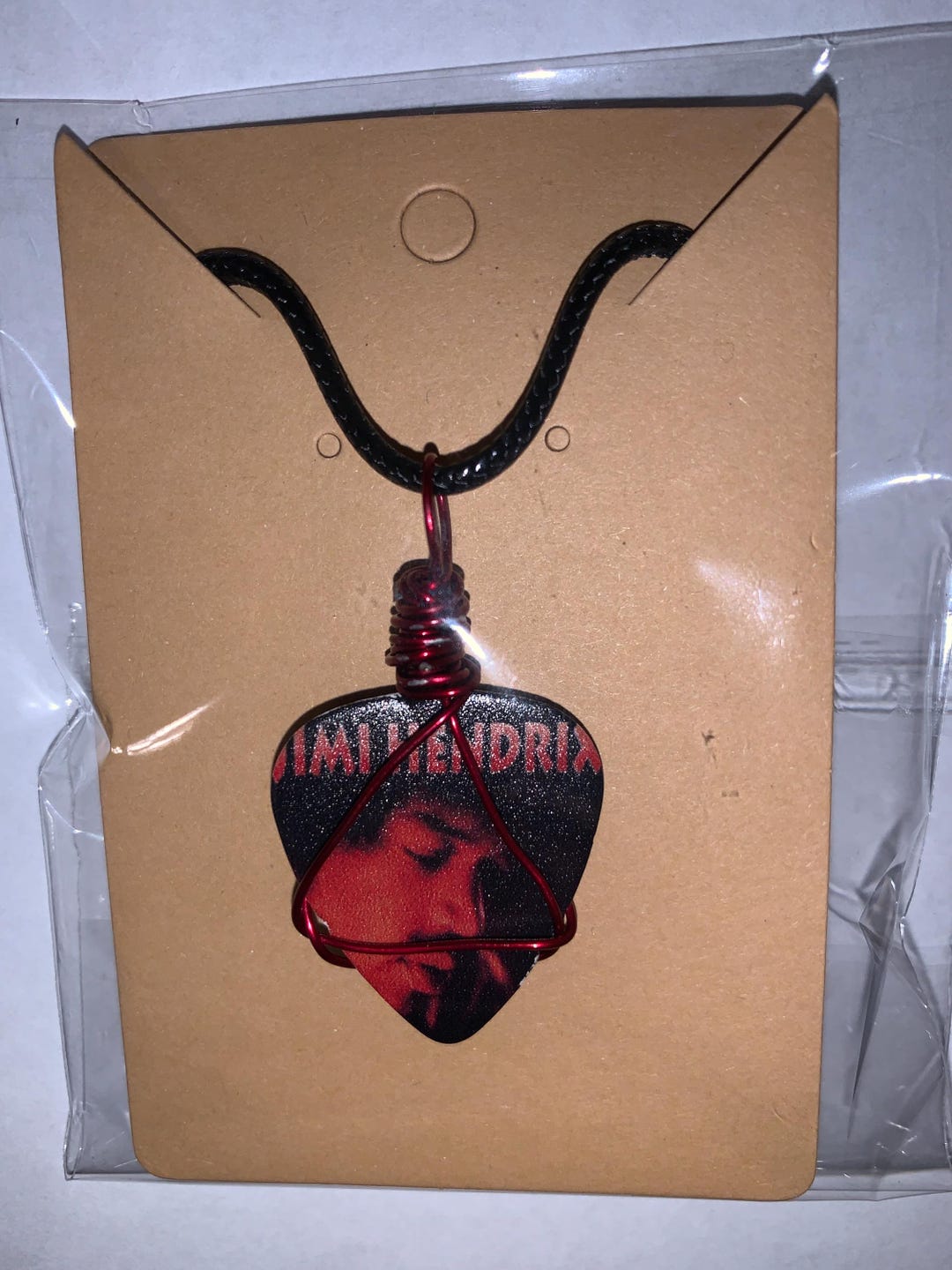 Jimi Hendrix Inspired Fan Art Guitar Pick Necklace - Etsy Canada