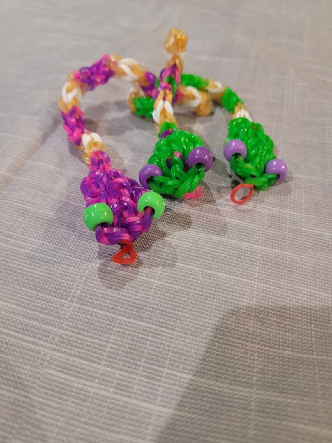 Rainbow loom snake any color of chose | Etsy