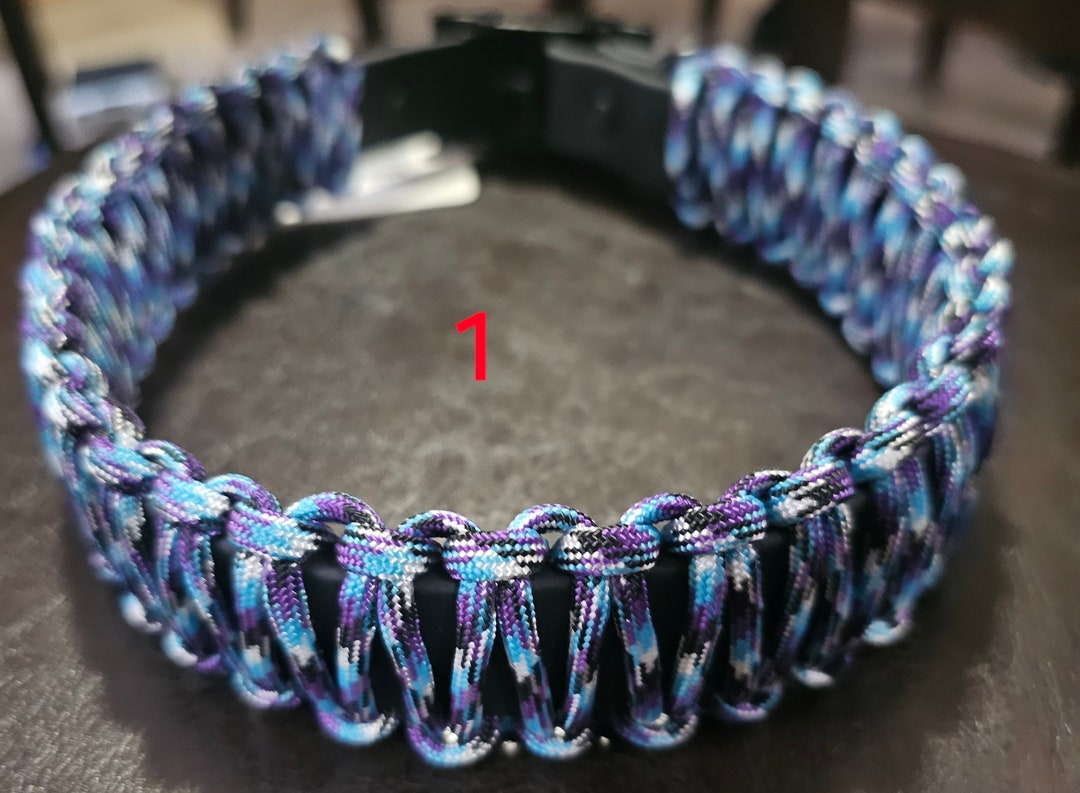 Paracord/biothane Pet Collar- Cobra Knot Weave - Etsy