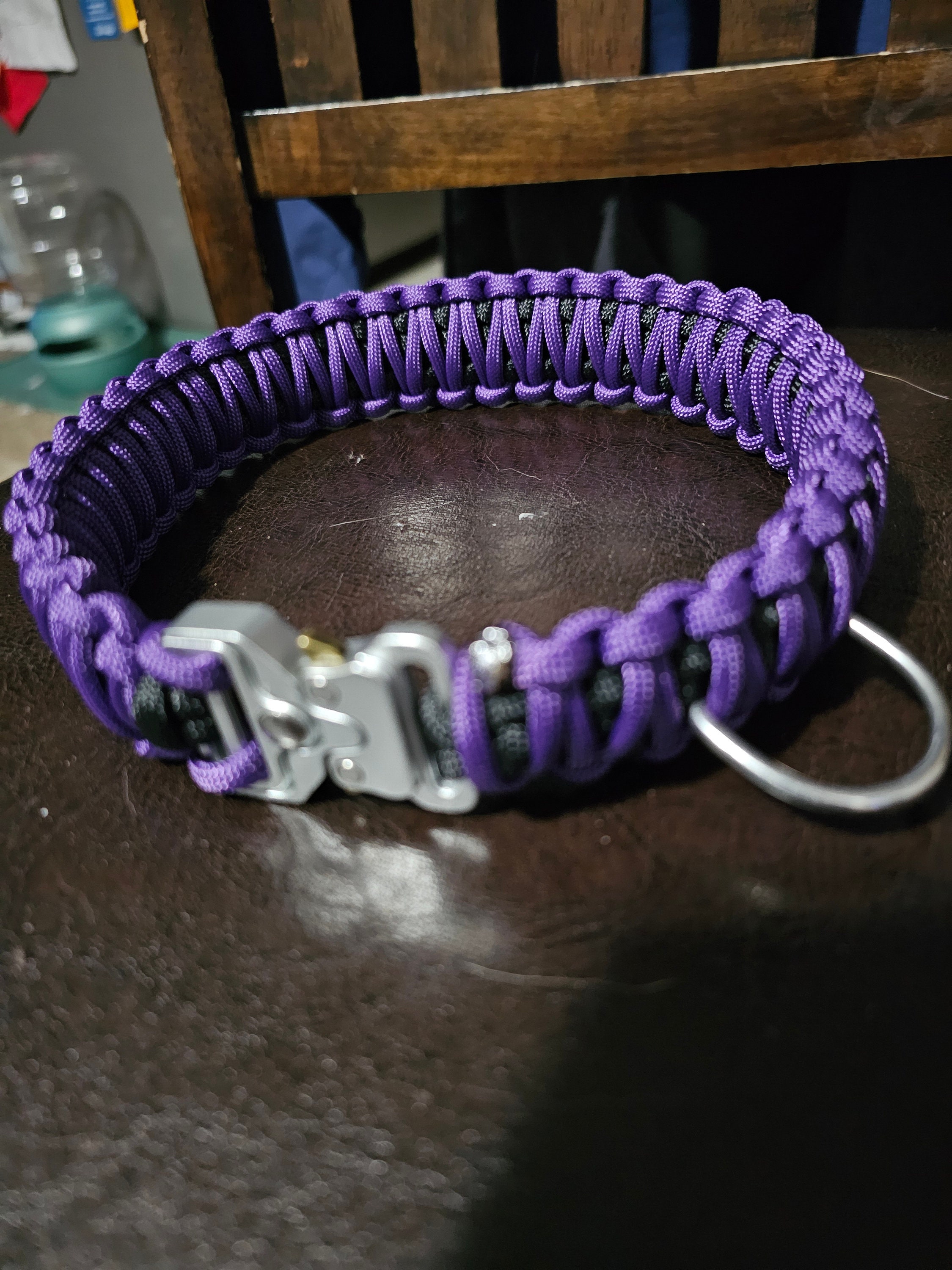Paracord Pet Collar- King Cobra Knot Braid - Etsy