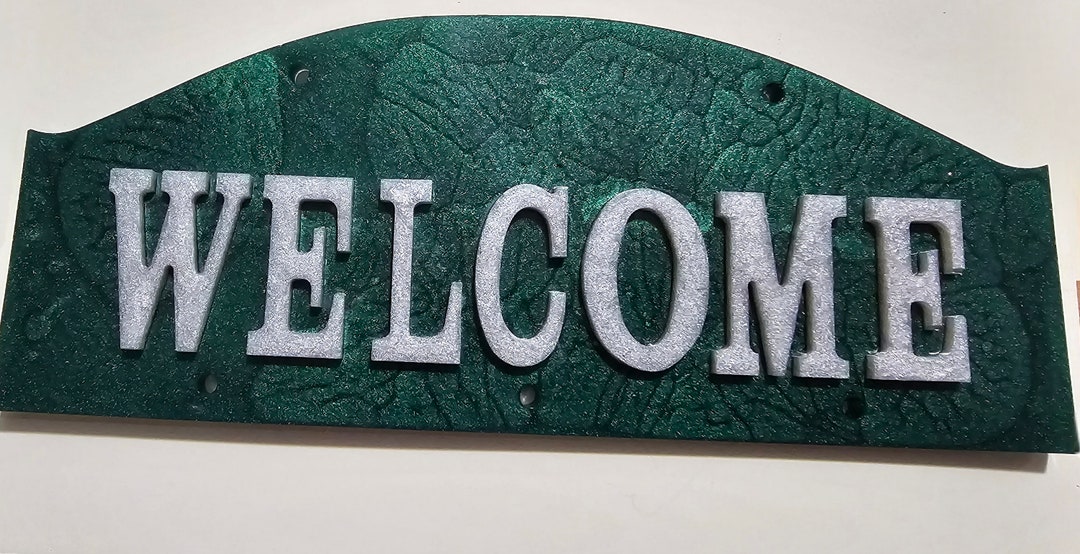 Resin - WELCOME Sign - Etsy