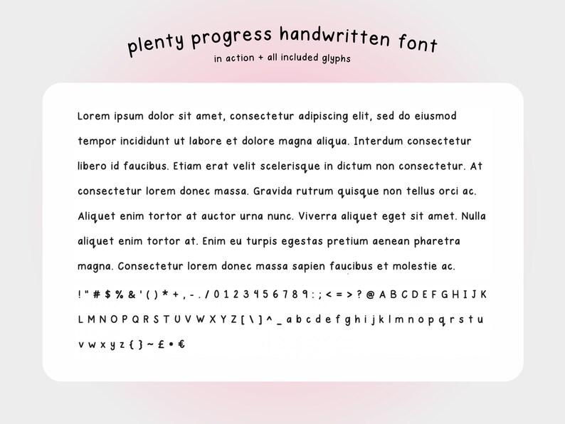 Plenty Progress Handwritten Font, Digital Planning Font, Neat ...