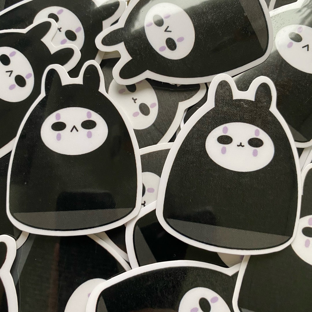 No Face Sticker / No Face Bunny Sticker / Spirited Away Sticker ...