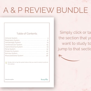 Anatomy and Physiology Notes Bundle | Study Guide for Nursing Students ...