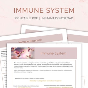 Immune System Study Guide | Nursing Student Notes | Anatomy ...