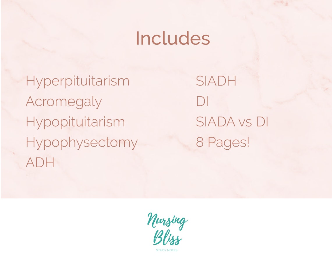 Endocrine Bundle Nursing Notes Student Study Guides | Etsy