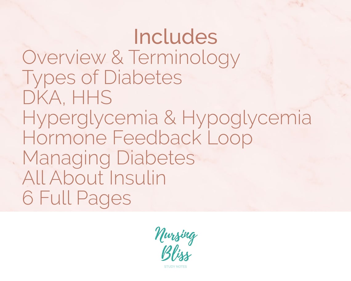 Endocrine Bundle Nursing Notes Student Study Guides | Etsy