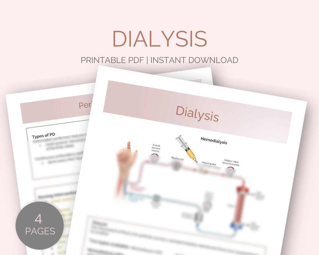 Dialysis | Hemodialysis | Peritoneal Dialysis | Renal/urinary System ...