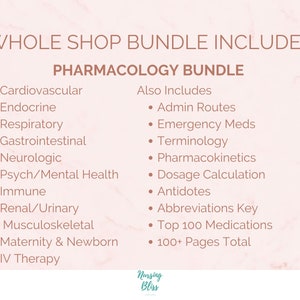 WHOLE SHOP Bundle Nursing Notes Study Guides Med Surg - Etsy