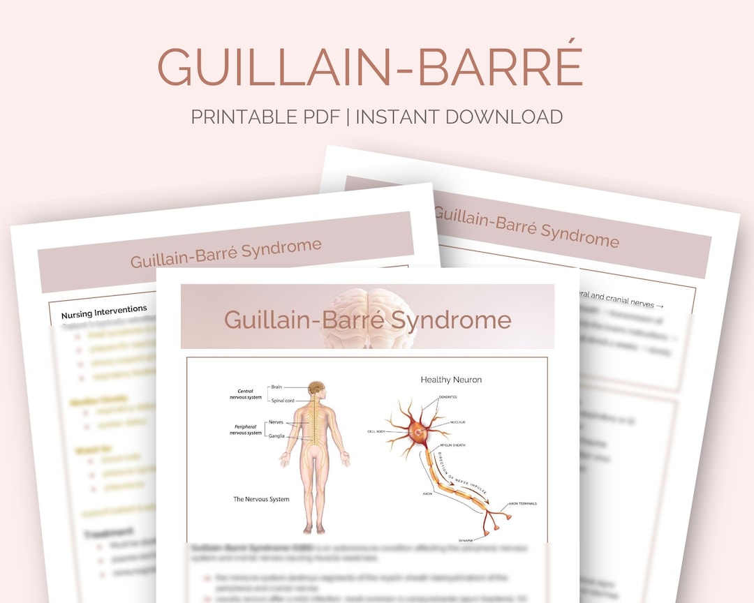 Guillain-barré Syndrome (GBS) | Nursing Study Notes | Student Study ...