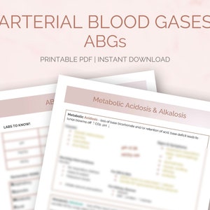 Abgs | Arterial Blood Gases | Acid-base Balance Study Guide | How to ...
