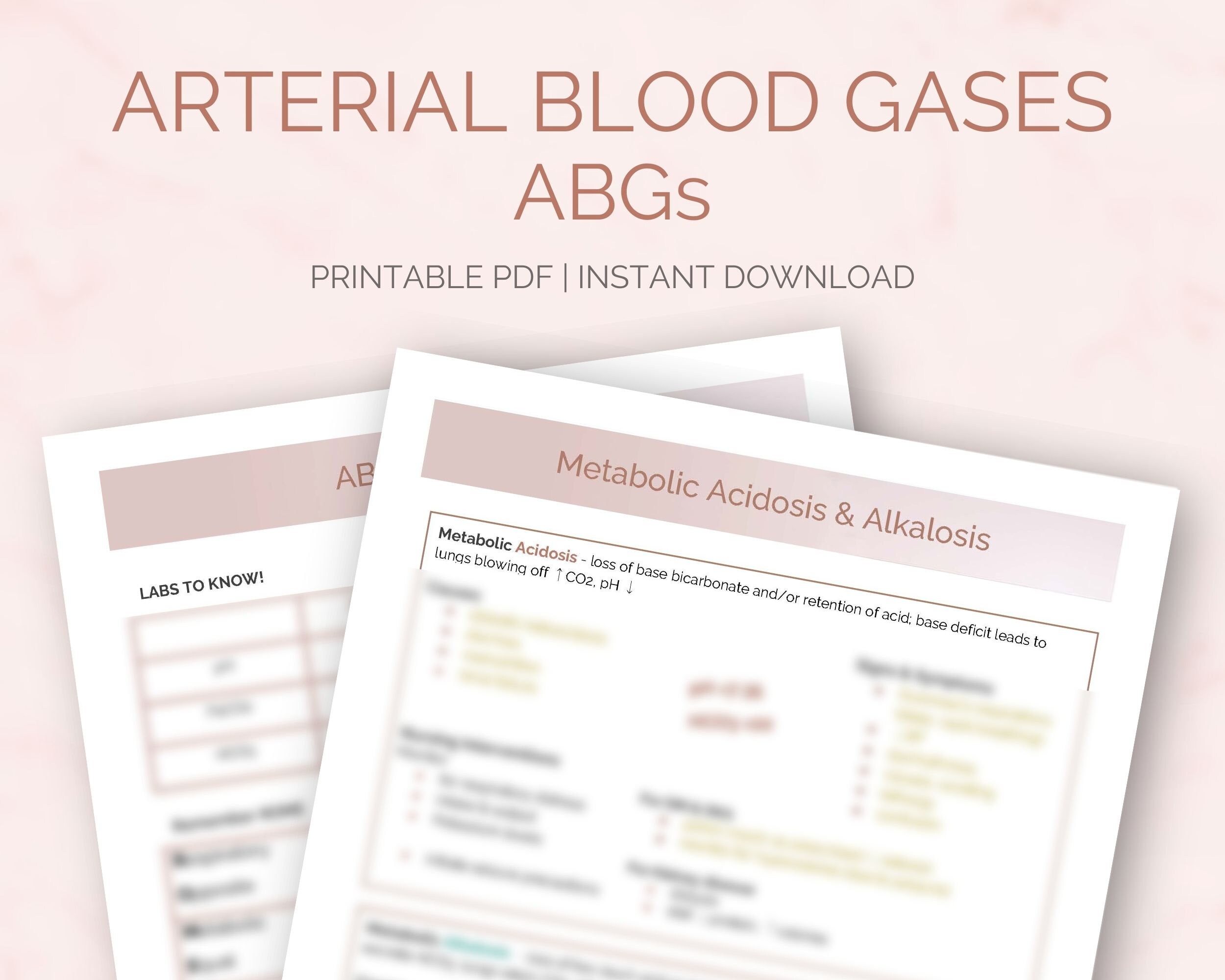 Abgs | Arterial Blood Gases | Acid-base Balance Study Guide | How to ...