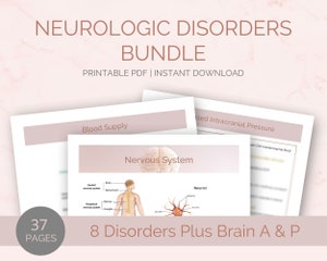 Neurological System Med Surg Study Notes, Nervous System Disorders, 21 ...