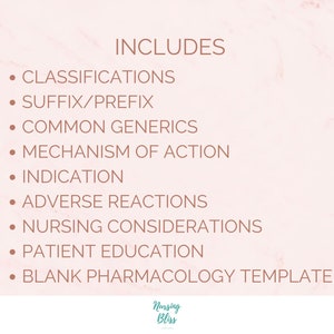 Nursing Pharmacology Mental Health Psychiatric Meds Bundle | Nursing ...