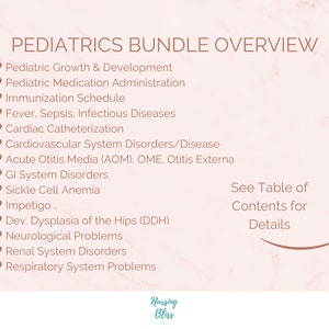Pediatrics Study Guide Bundle | Nursing Student Notes | 87 Pages | PDF ...