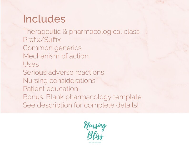 Nursing Pharmacology Cardio Meds Bundle Nursing Study Guide | Etsy