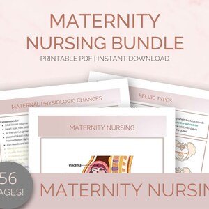 OB & Maternity Nursing Study Guide Nursing Notes 56 Pages - Etsy