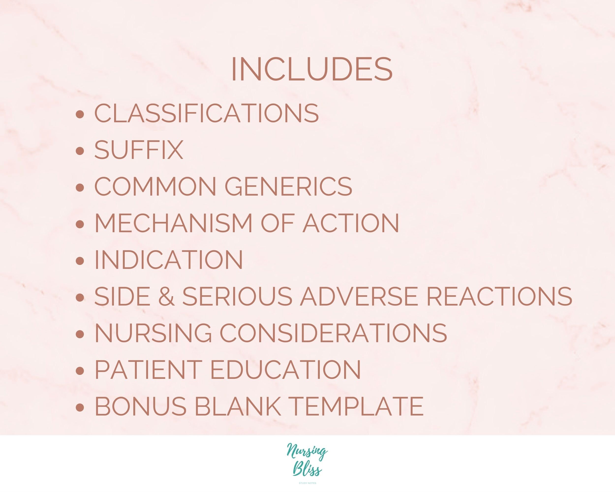 Nursing Pharmacology Respiratory Meds Bundle Study Guide Nurse Notes 9 ...