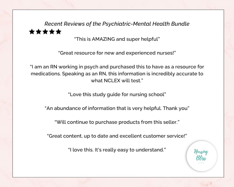 Psychiatric-mental Health Nursing Study Guide Bundle, Including ...