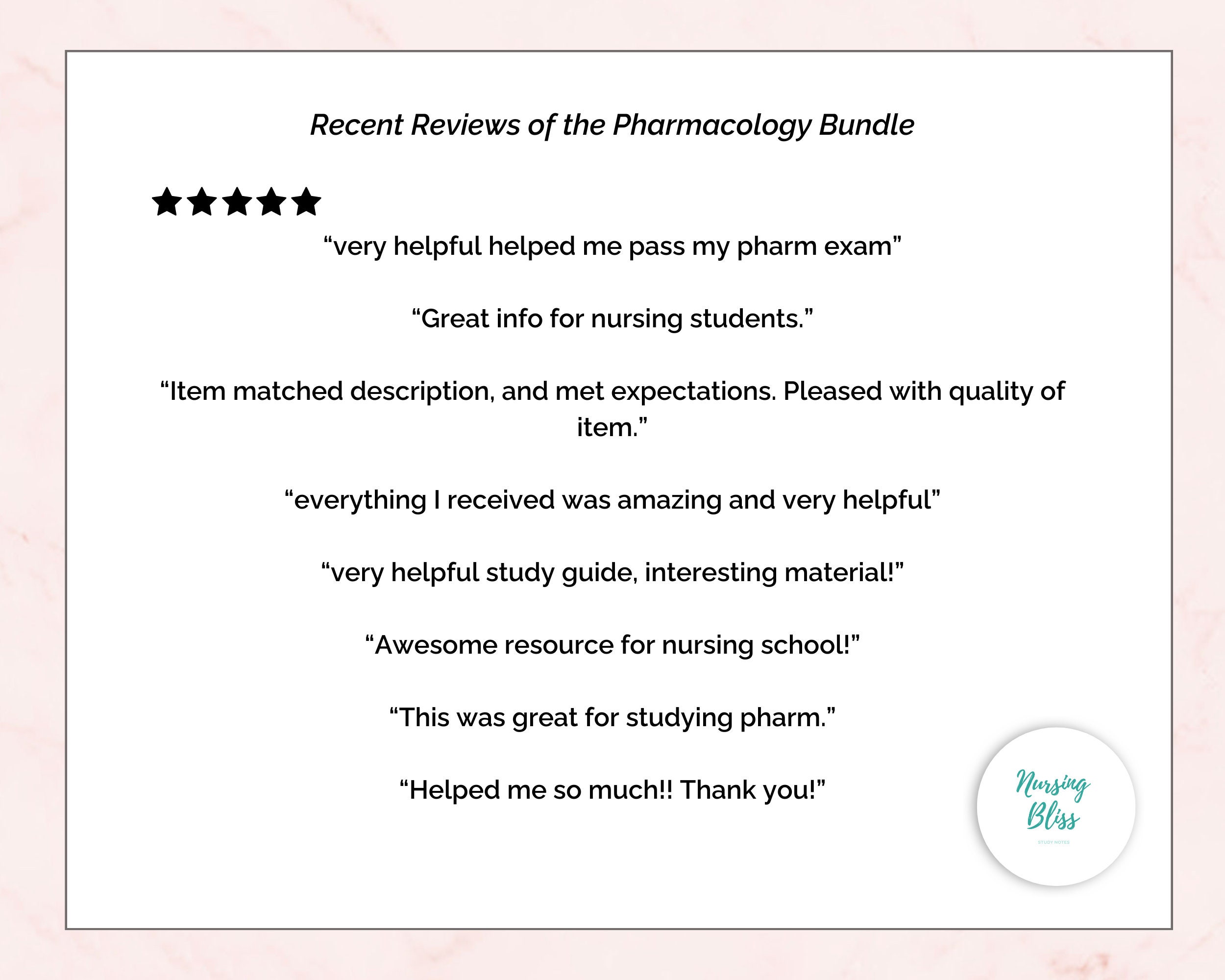 Pharmacology Bundle Nursing Study Guide 100 Classes Cardiac, Psych ...