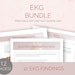 EKG ECG Bundle Study Guide Interpretation Step by Step - Etsy