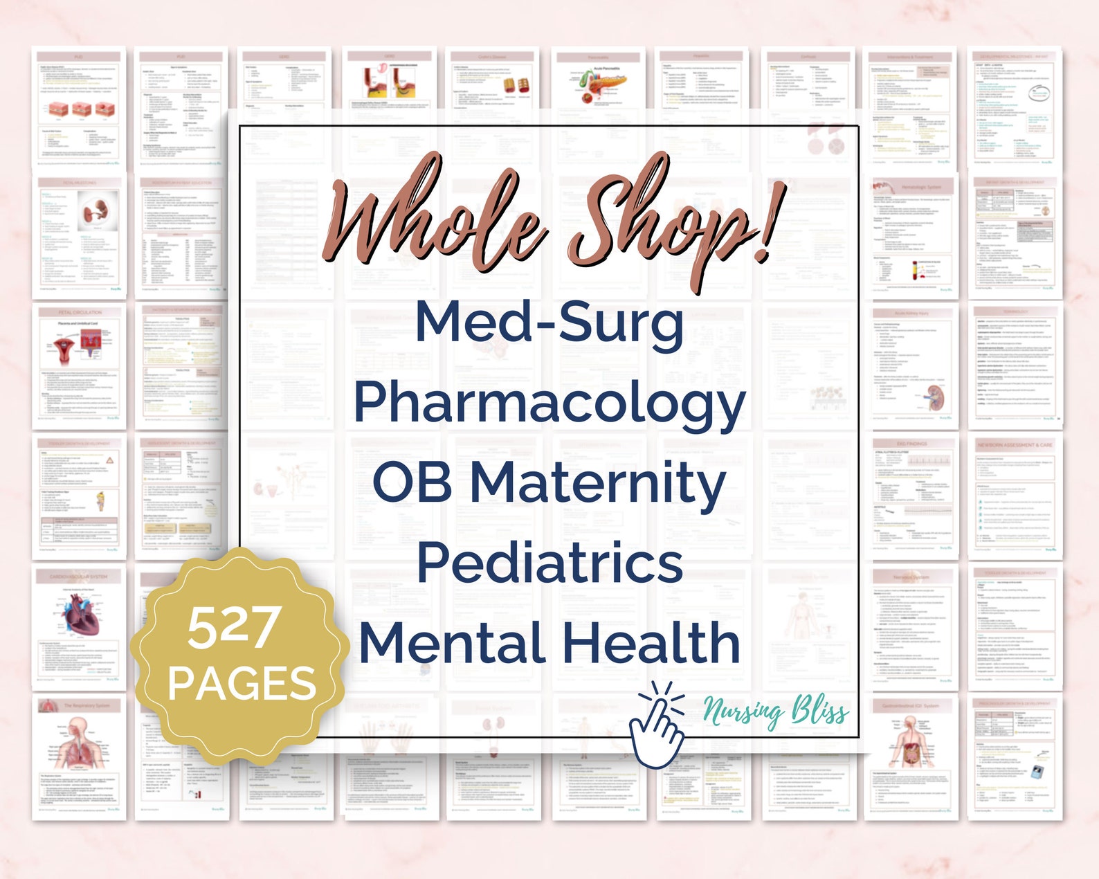 Whole Shop Bundle Nursing Notes Study Guides | Med Surg Bundle, DVT ...