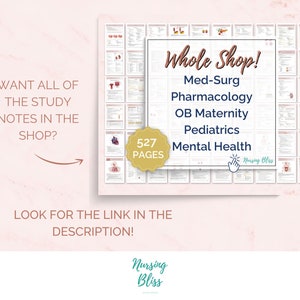 Pediatrics Study Guide Bundle | Nursing Student Notes | 87 Pages | PDF ...