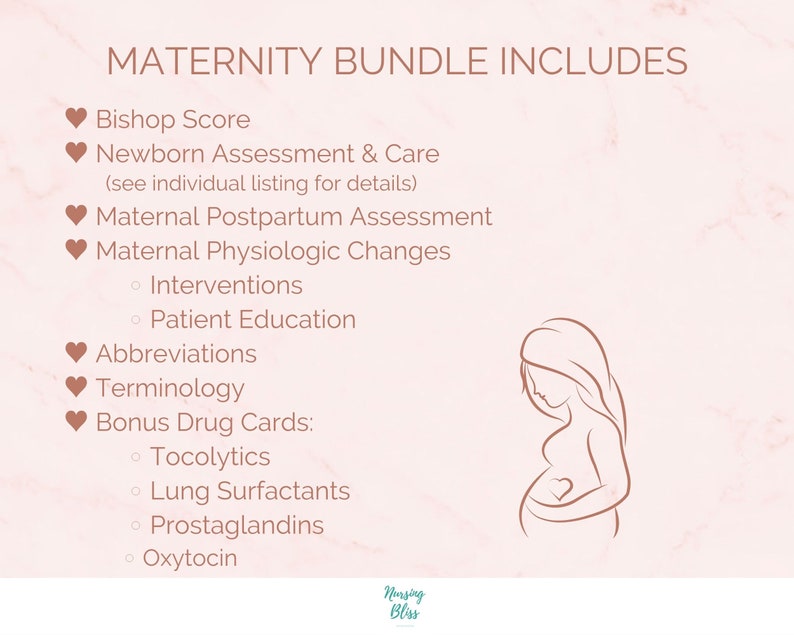 OB & Maternity Nursing Study Guide | Nursing Notes | 56 Pages ...