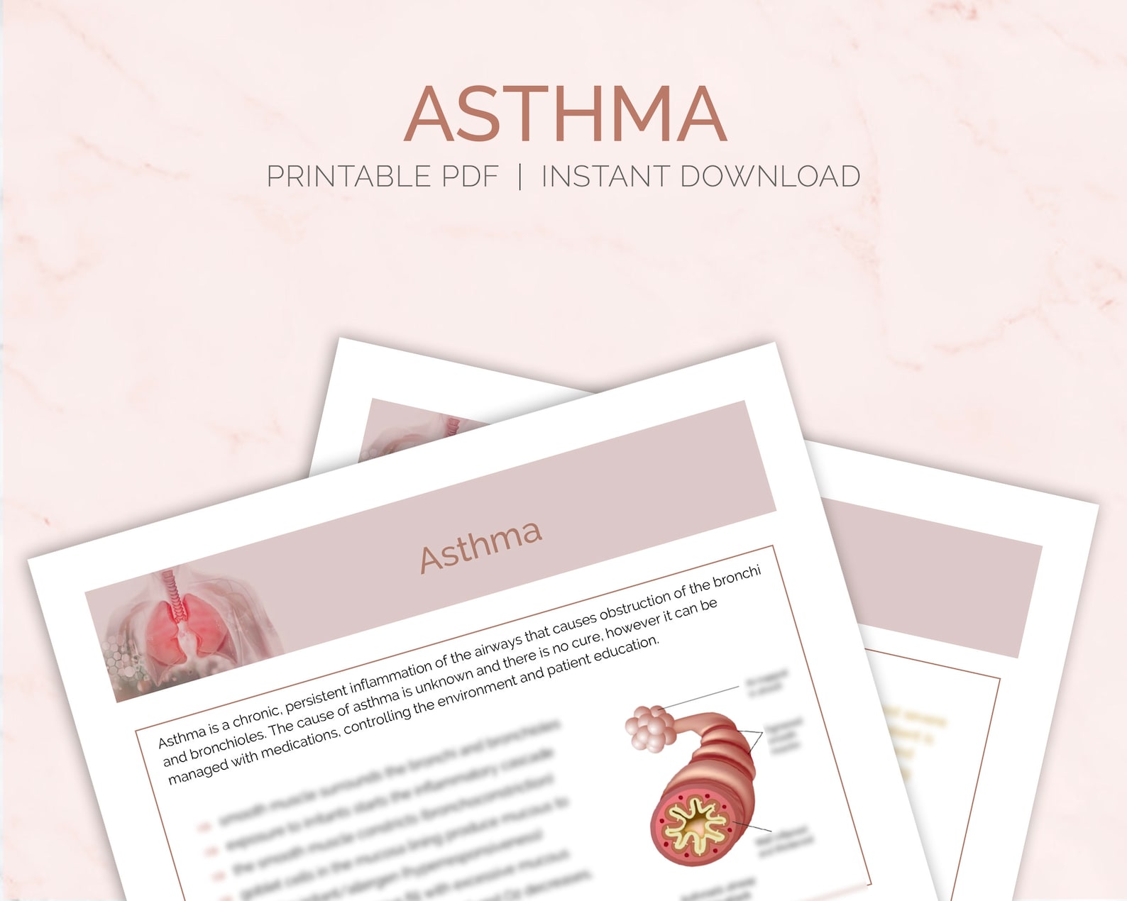 Asthma Nursing Notes | Respiratory Disorders | Student Study Guides ...