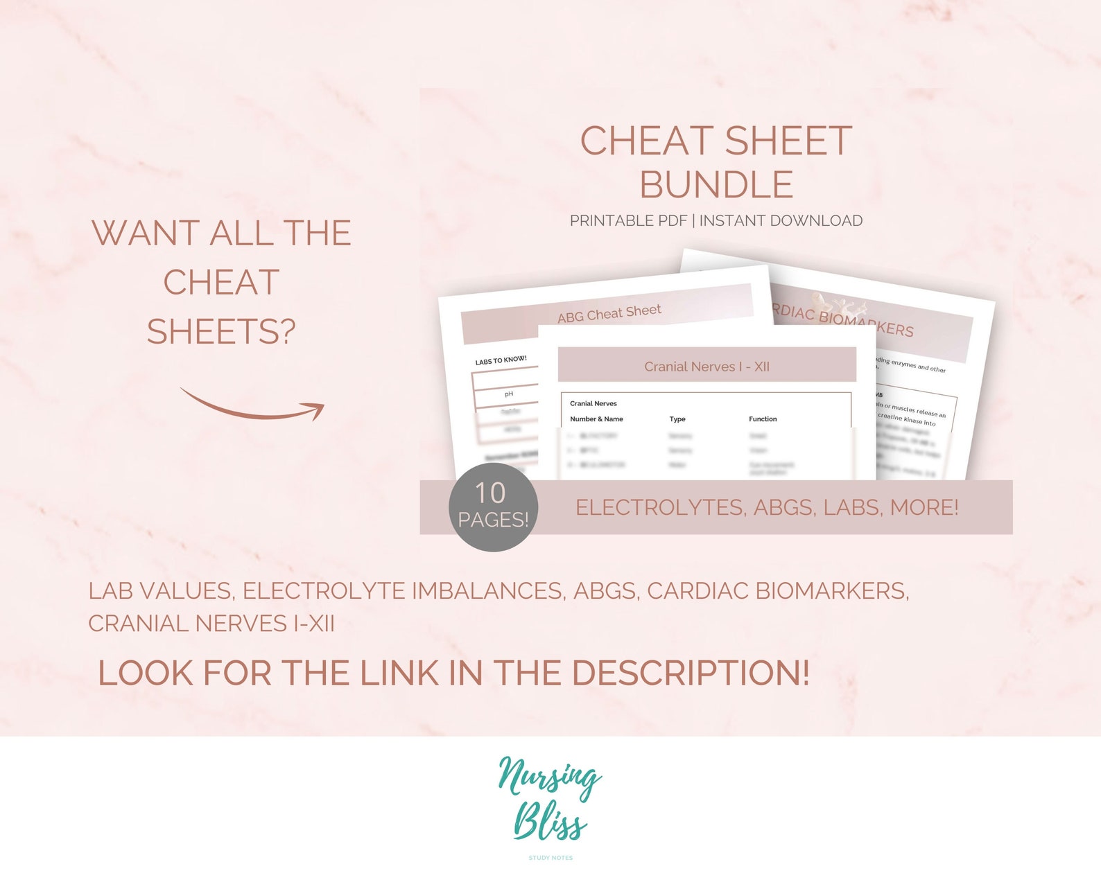 Lab Values Nursing Cheat Sheet Nursing Student Notes Study Guide ...
