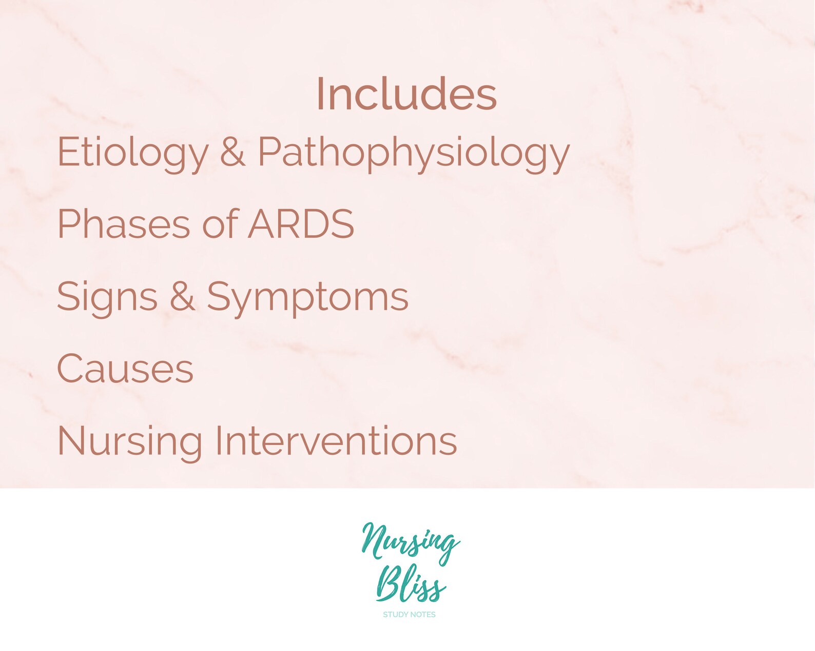 ARDS Acute Respiratory Distress Syndrome Nursing Notes Student Study ...