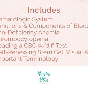 Hematologic Disorders Nursing Notes | Student Study Guides | Anemia ...