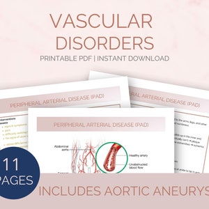 Peripheral Venous & Arterial Disease | Vascular Disorders Study Guides ...