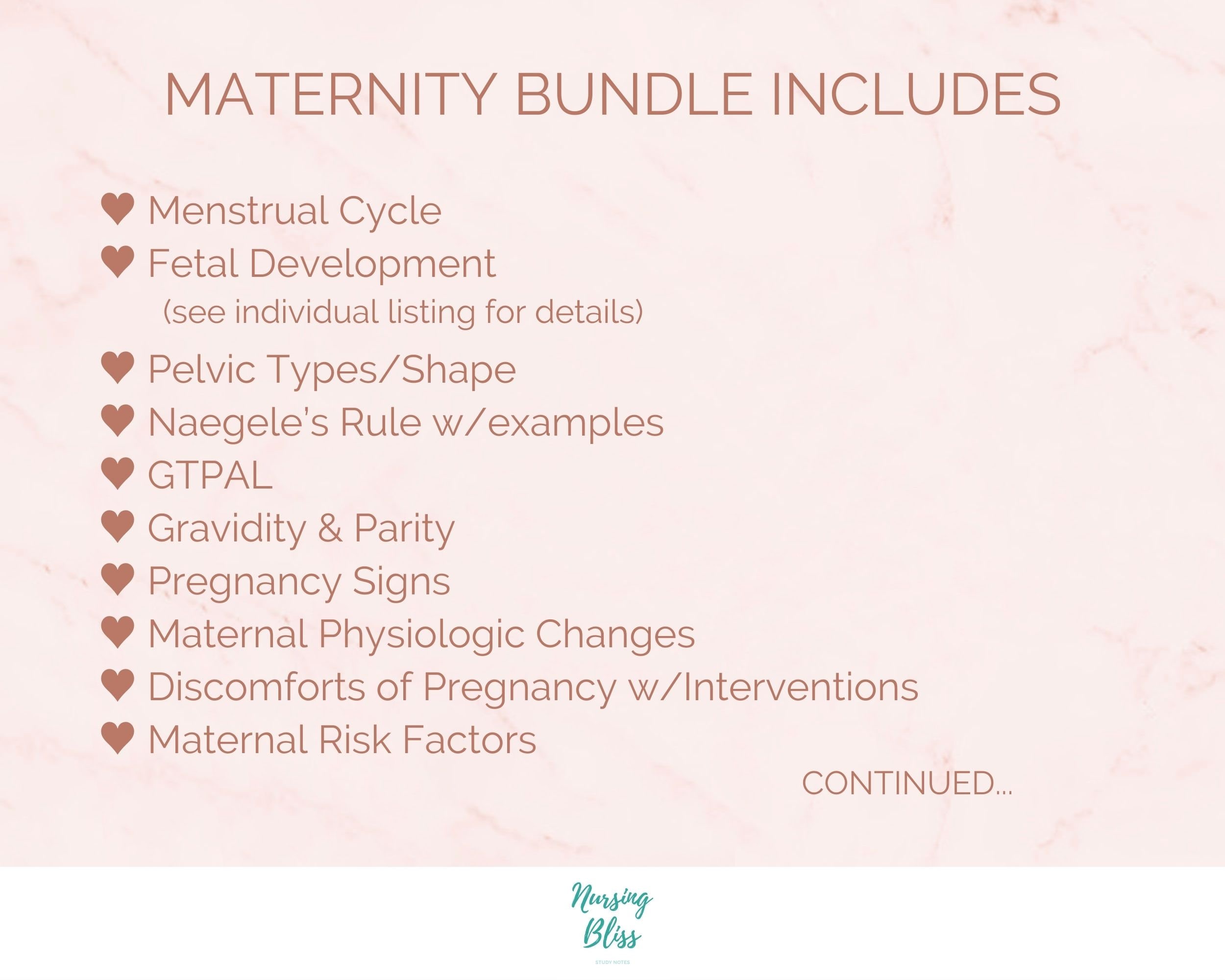 OB Maternity Nursing Study Guide, Nursing Notes, 56 Pages | Includes ...