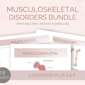 Musculoskeletal Disorders Bundle | Nursing Study Guide | Nurse Notes ...