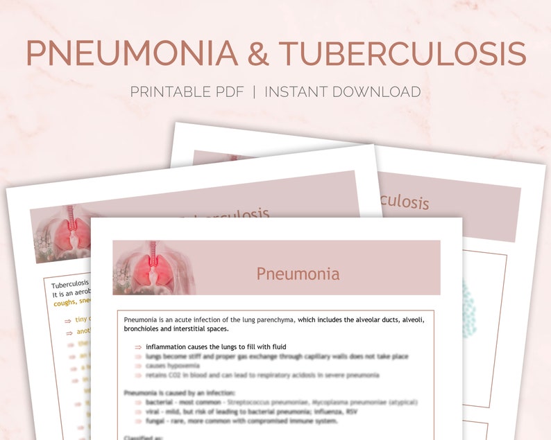 Pneumonia & Tuberculosis | Respiratory Disorders | Nursing Student ...