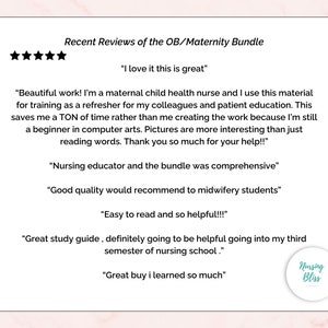 OB & Maternity Nursing Study Guide | Nursing Notes | 56 Pages ...