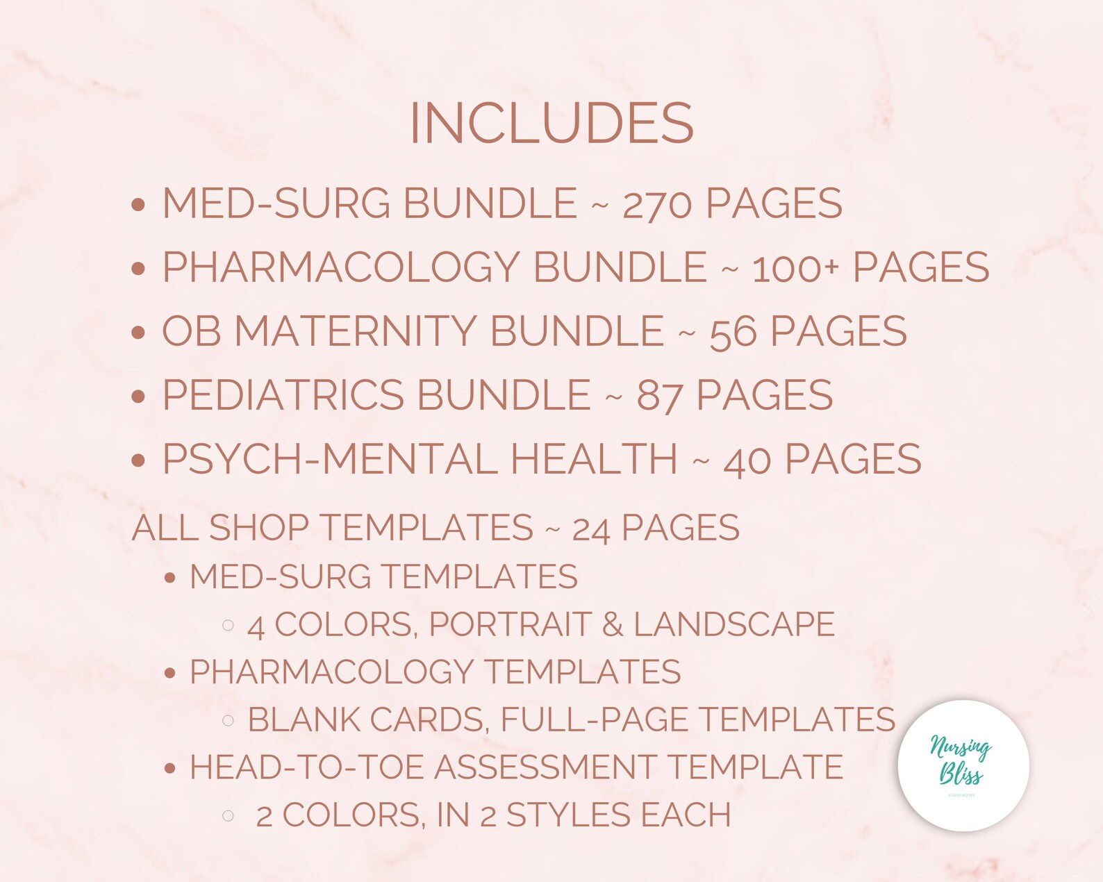 Whole Shop Bundle Nursing Notes Study Guides Med Surg - Etsy