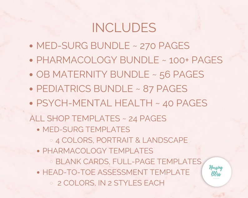 Whole Shop Bundle Nursing Notes Study Guides Med Surg - Etsy