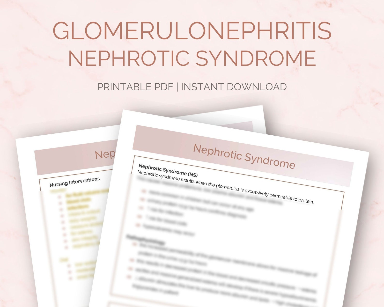 Glomerulonephritis & Nephrotic Syndrome | Renal System Study Guide ...